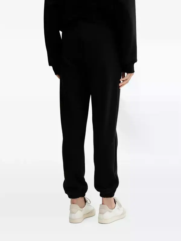 LA MANIA Ridge Logo-embroidered Track Pants - Black