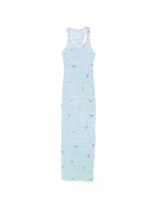 Emilio Pucci Graphic-print Scoop-neck Maxi Dress