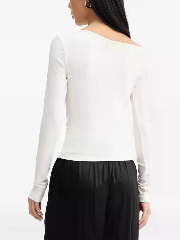 LA MANIA Enza Asymmetric Draped Top