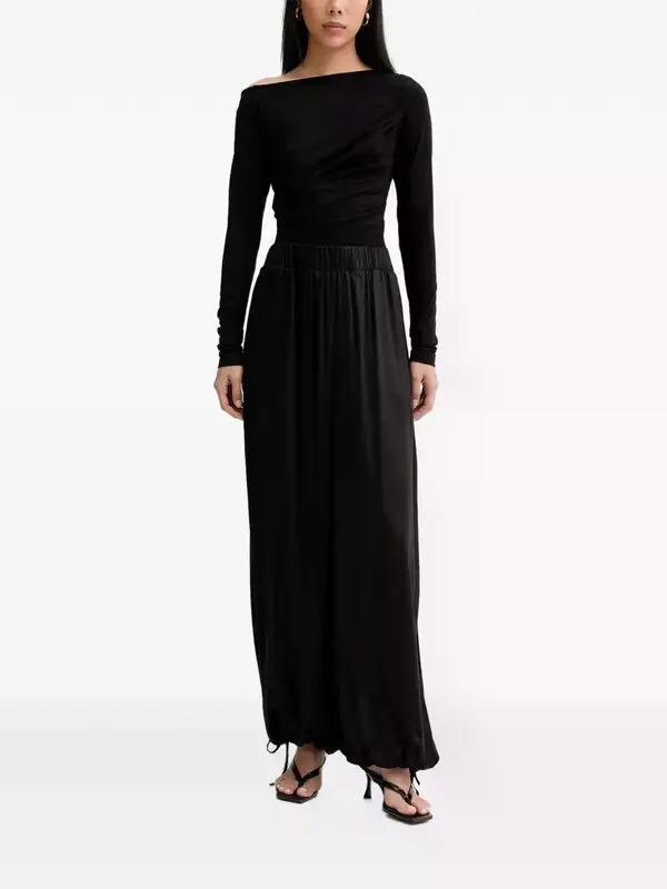 LA MANIA Enza Off-shoulder Draped Top