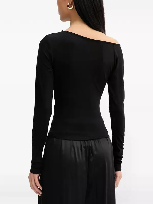 LA MANIA Enza Off-shoulder Draped Top
