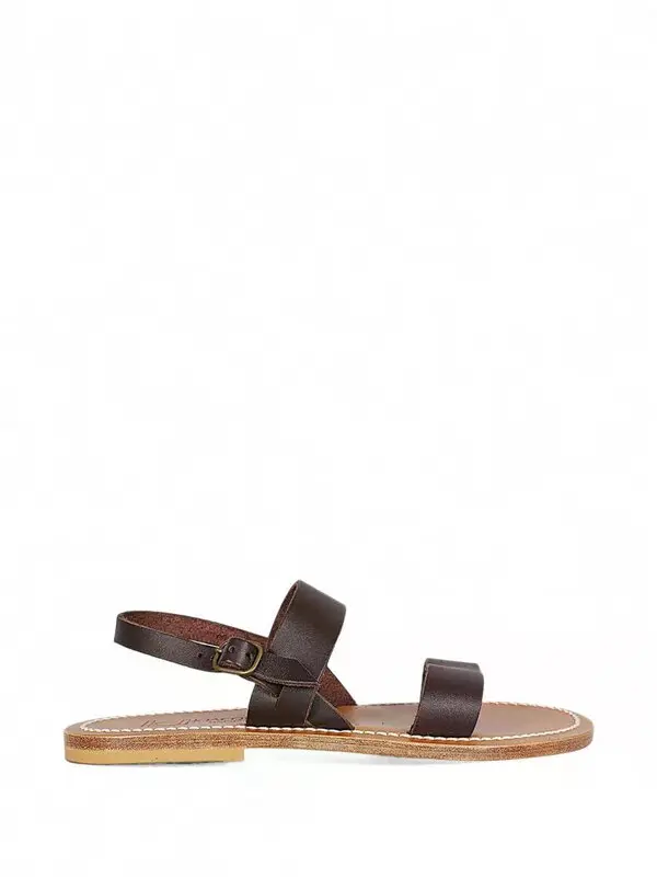 K.JACQUES Barigoule Leather Sandals - Brown