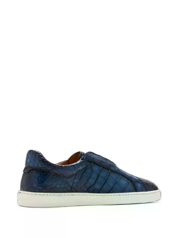 Magnanni Alligator-effect Slip-on Sneakers