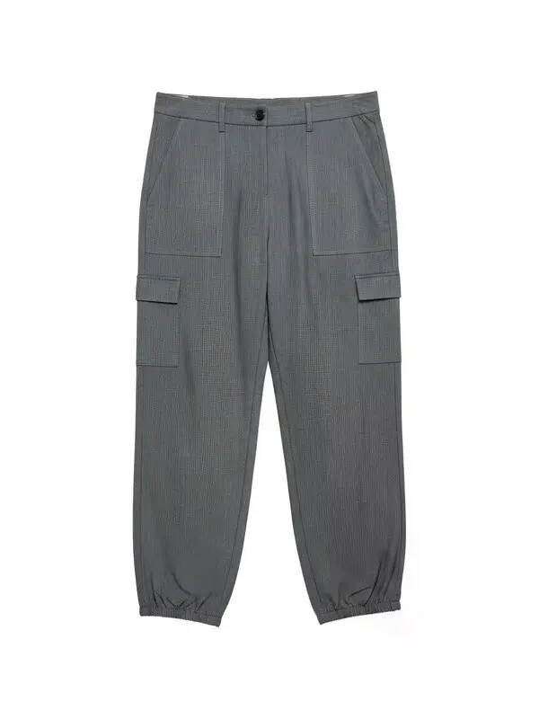 Black Label Elasticated-cuff Cargo Pants