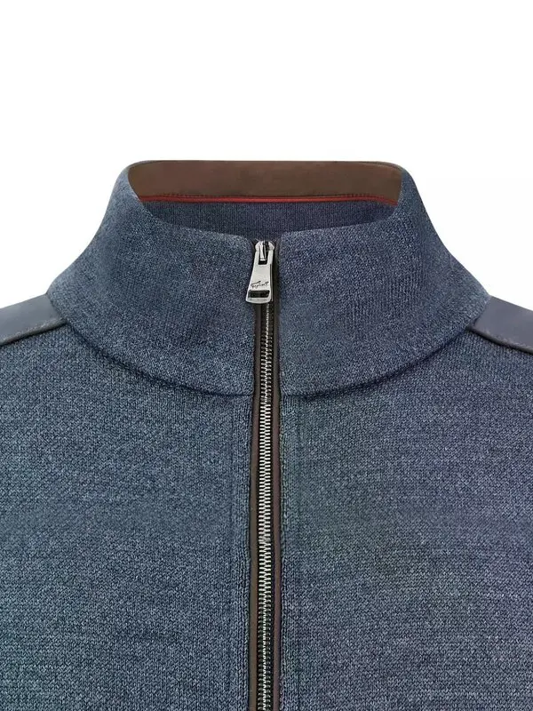 Paul & Shark Typhoon Platinum Zip-up Sweater