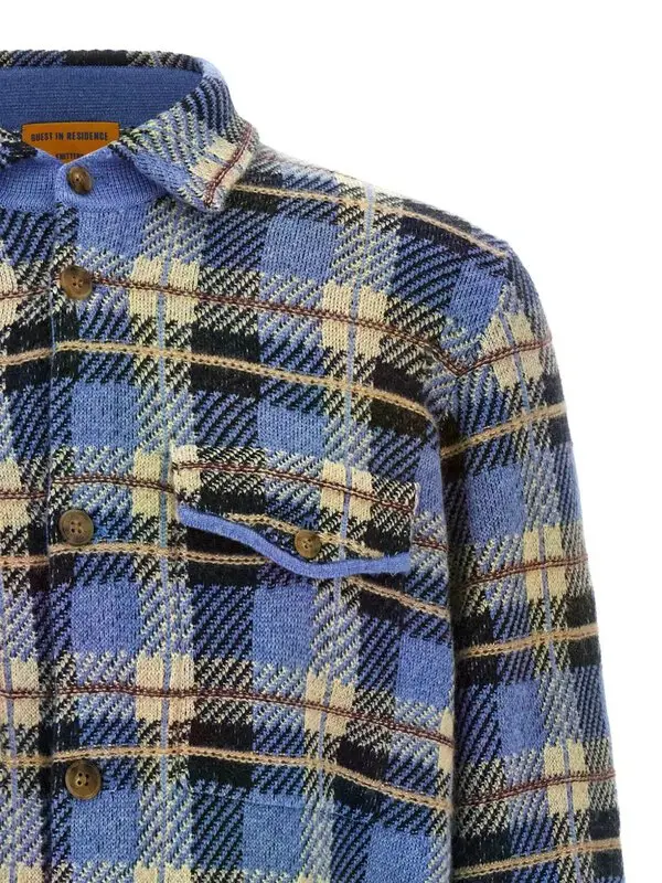 Guest In Residence Plaid Cashmere Shirt
