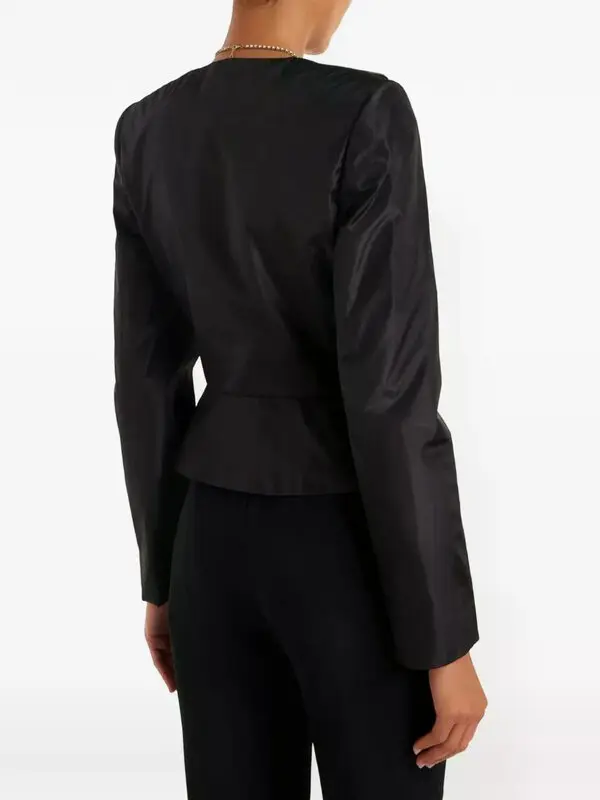 Valentino Garavani Pleated-waist Peplum Jacket