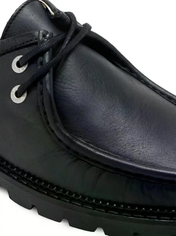 DUKE + DEXTER Moby Leather Boat Shoes - Black