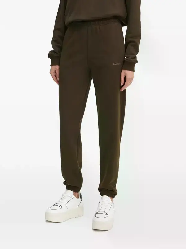 LA MANIA Rico Logo-print Track Pants - Brown