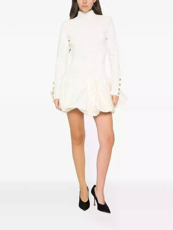 Aje Elodi Bubble-hem Mini Dress - Neutrals