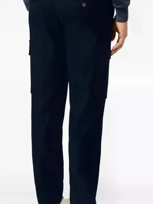 Paul & Shark Lucca Virgin Wool Cargo Straight-leg Trousers
