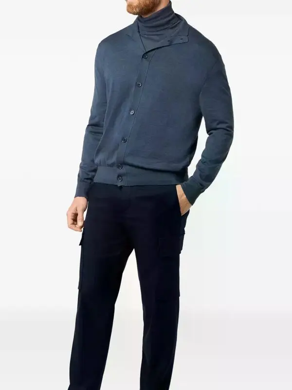 Paul & Shark Lucca Virgin Wool Cargo Straight-leg Trousers