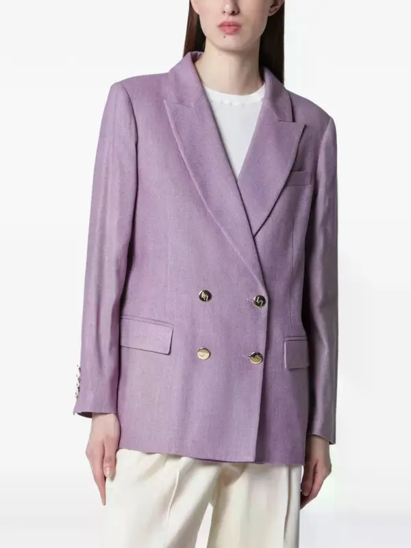 VITOVI Double-breasted Silk Blazer