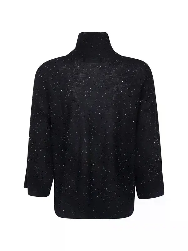 Fabiana Filippi Sequin-embellished Roll-neck Sweater - Black