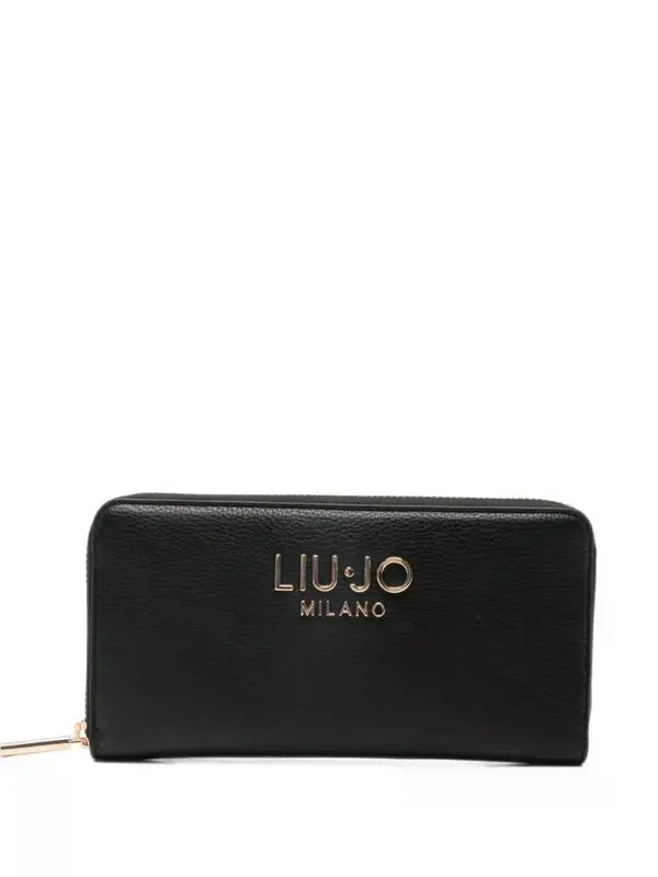 Liu Jo Logo-plaque Pebbled Leather Wallet