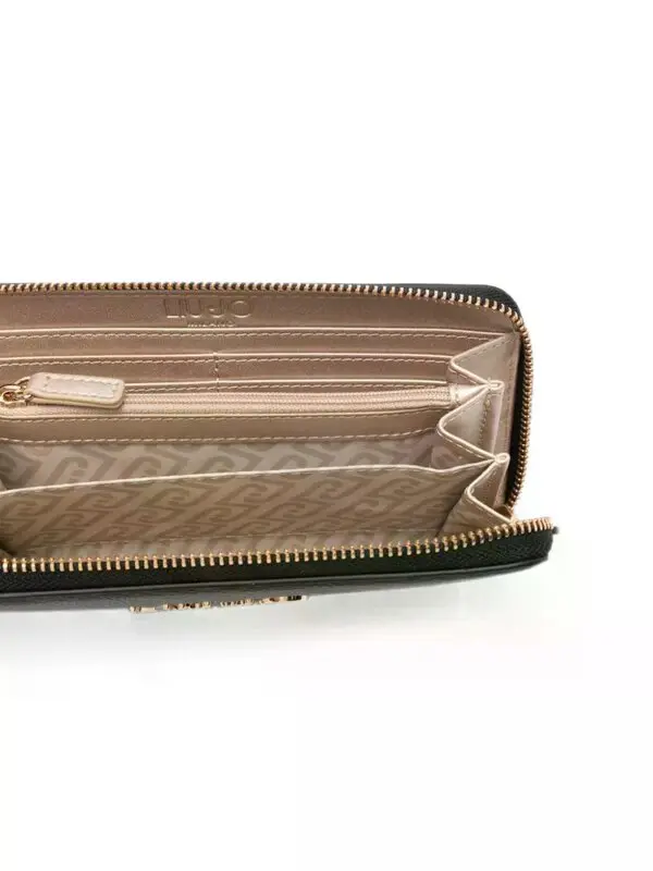 Liu Jo Logo-plaque Pebbled Leather Wallet