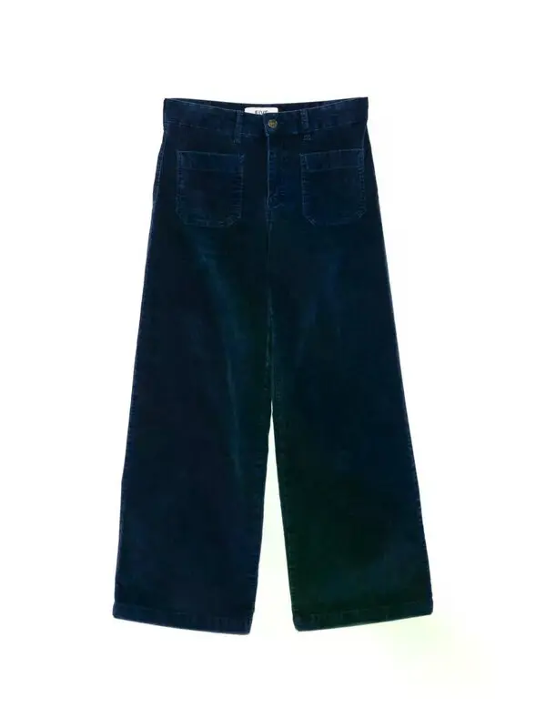 FIVE JEANS Lucia Corduroy Cropped Palazzo Pants