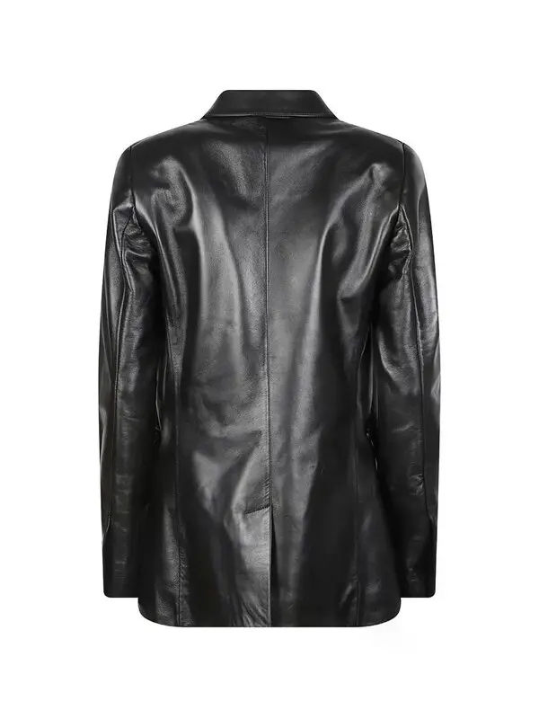 John Richmond Single-breasted Leather Jacket