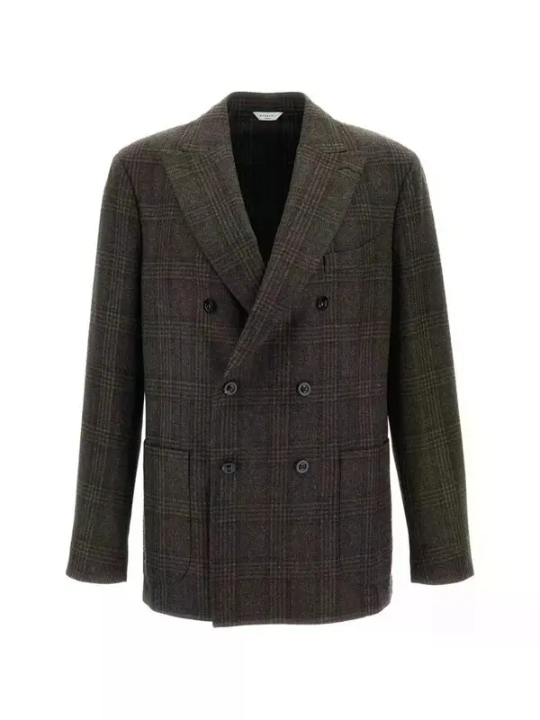 Boglioli Check Double-breasted Jacket