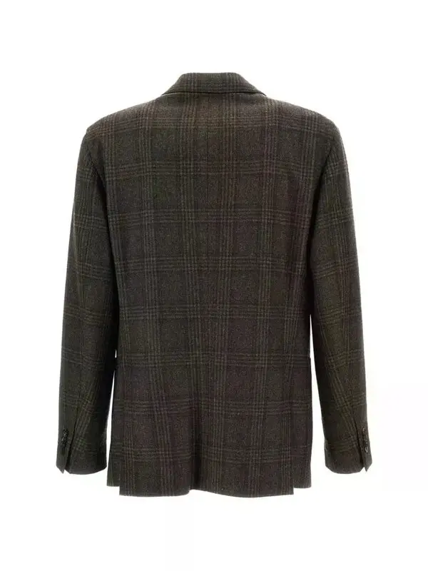 Boglioli Check Double-breasted Jacket