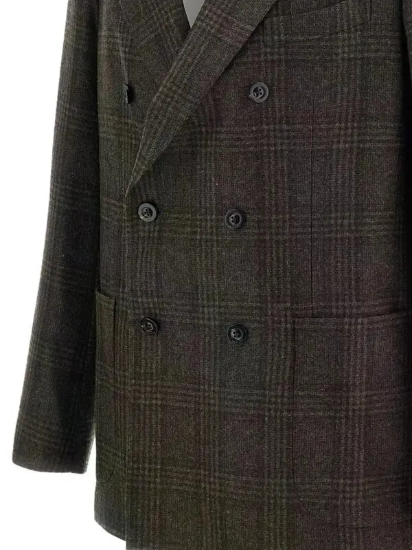 Boglioli Check Double-breasted Jacket