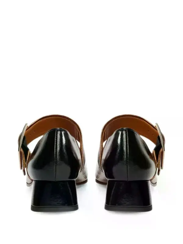 Chie Mihara Buckle-fastening Pointed-toe Pumps - Neutrals