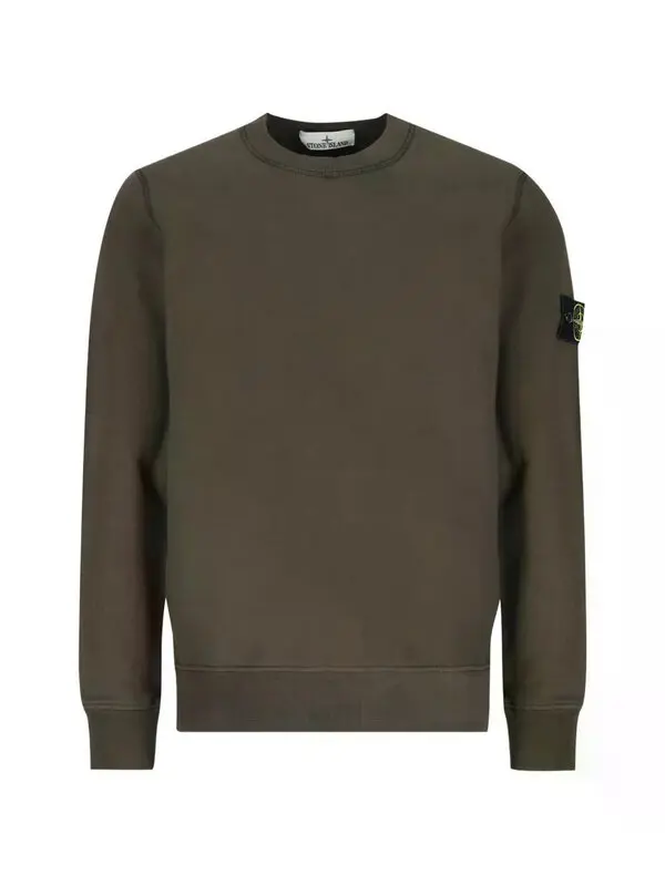 Stone Island Logo-patch Raglan-sleeve Sweatshirt
