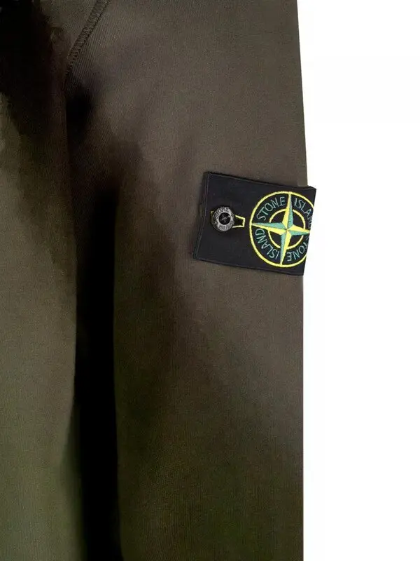 Stone Island Logo-patch Raglan-sleeve Sweatshirt
