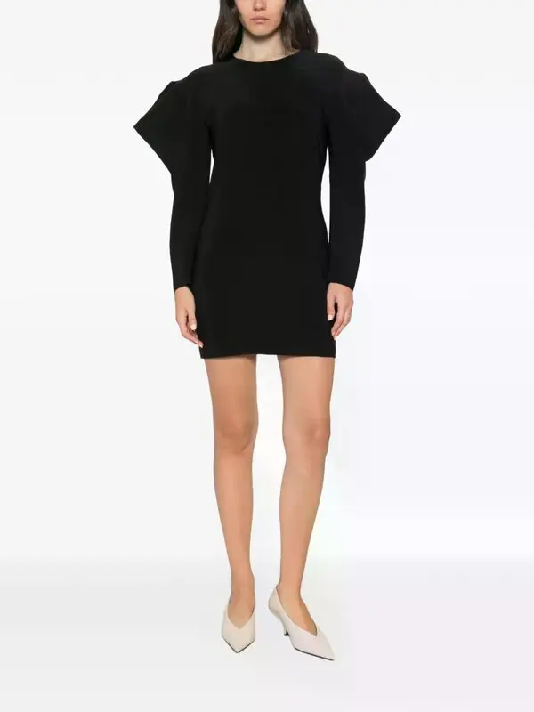 Norma Kamali Wing Sleeve Mini Dress - Black