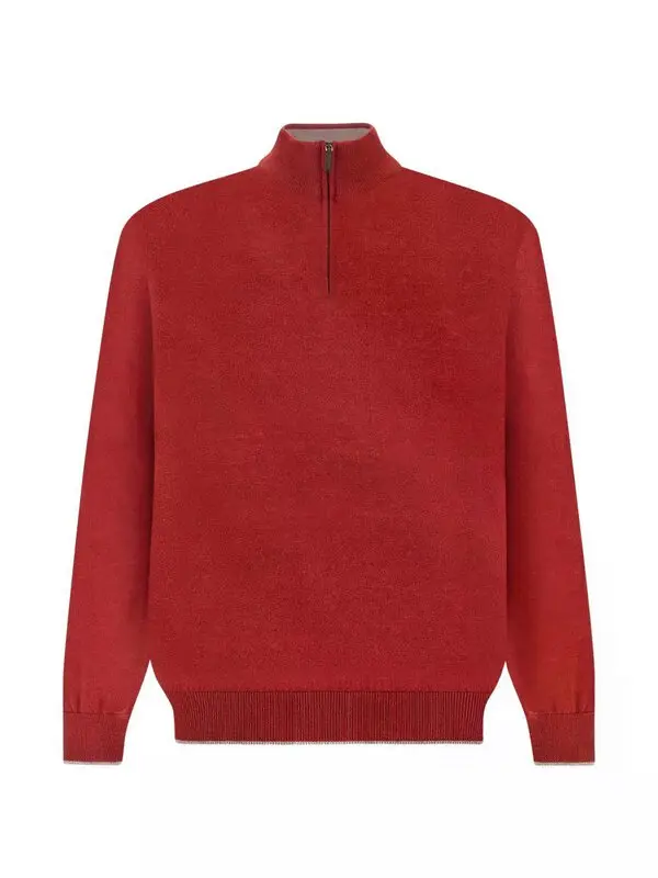 Paul & Shark Piuma Half-zip Sweater - Red