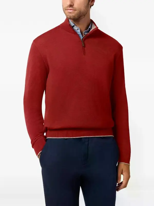 Paul & Shark Piuma Half-zip Sweater - Red