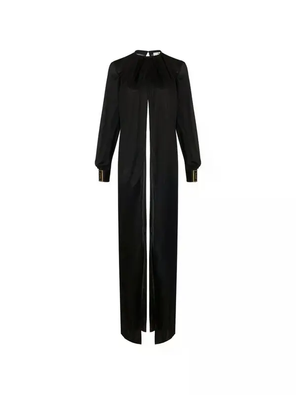 Elisabetta Franchi Blouse In Shiny Jersey Fabric - Black