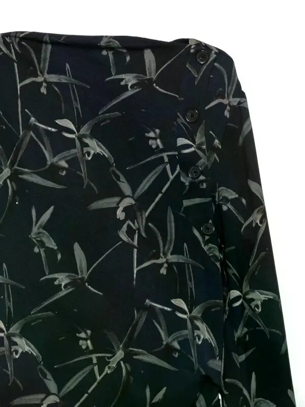 Proenza Schouler Floral-print Button-detail Top