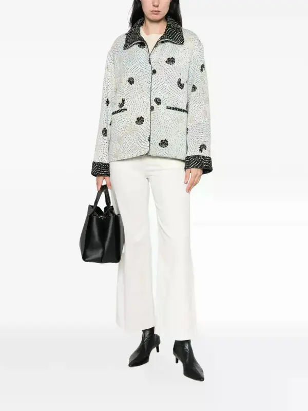 FIVE JEANS Wide-leg Patch-pocket Trousers