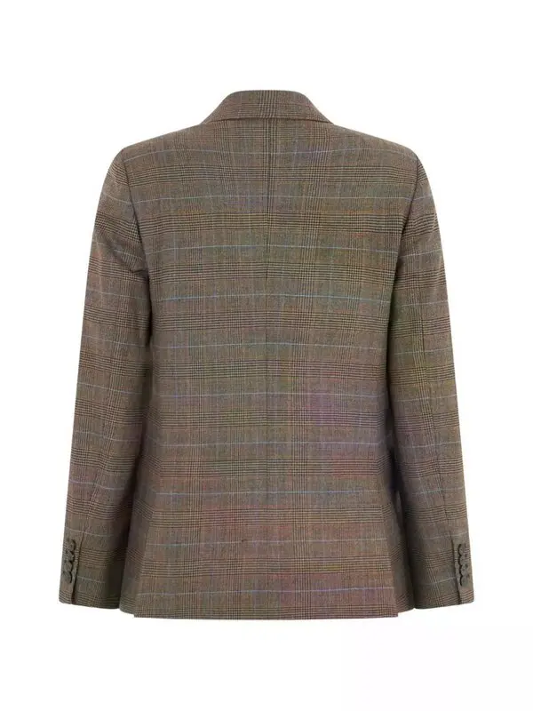 SLOWEAR Montedoro Prince Of Wales-check Double-breasted Blazer