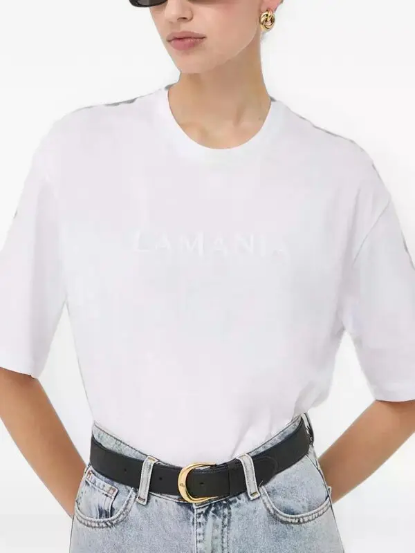 LA MANIA Melanie Logo-print T-shirt