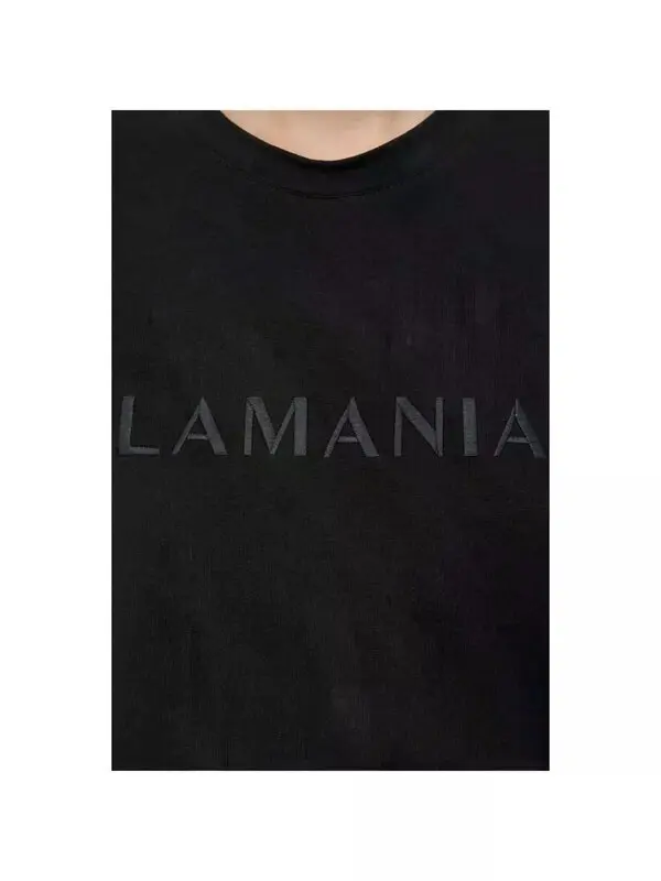 LA MANIA Melanie Logo-embroidered Cotton T-shirt