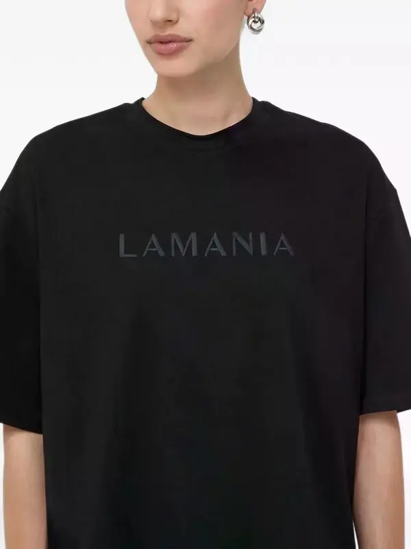 LA MANIA Melanie Logo-embroidered Cotton T-shirt