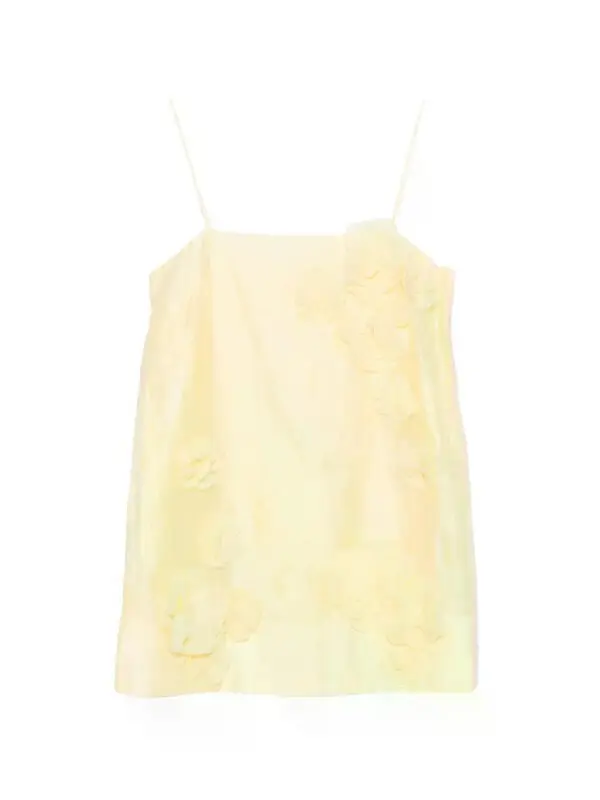 Aje Cloudscape Floral-appliqué Blouse - Neutrals
