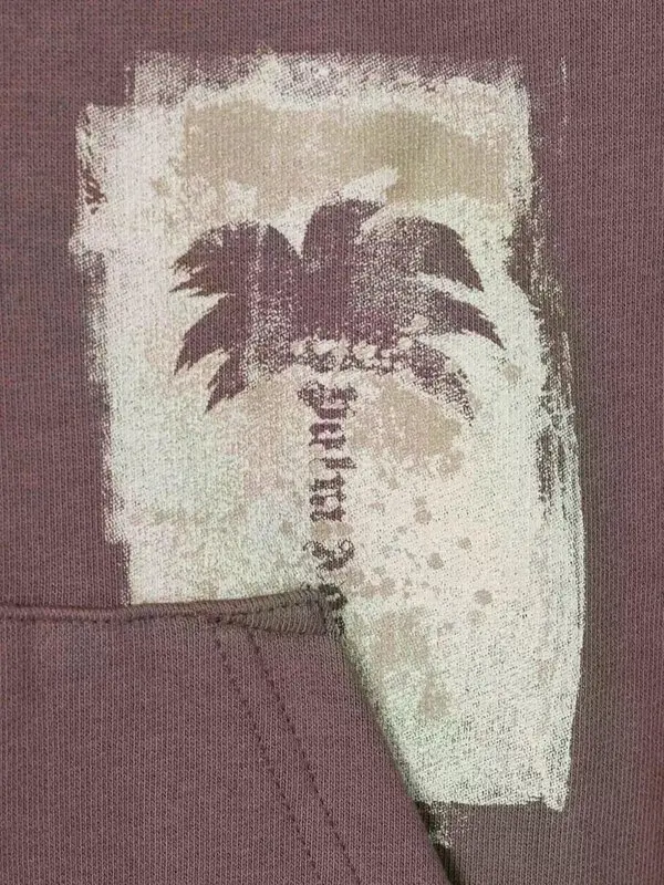 Palm Angels Logo-print Pouch-pocket Hoodie