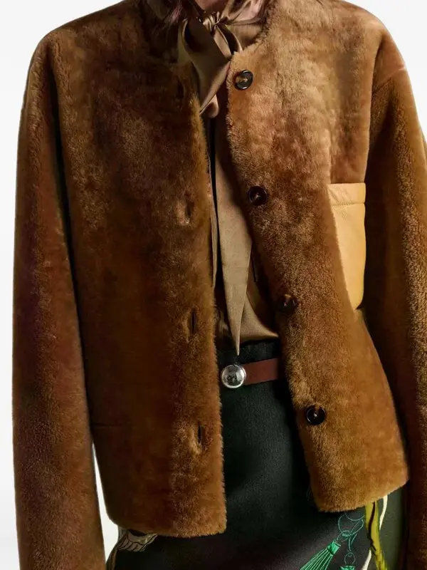 Dorothee Schumacher Soft Touch Shearling Jacket