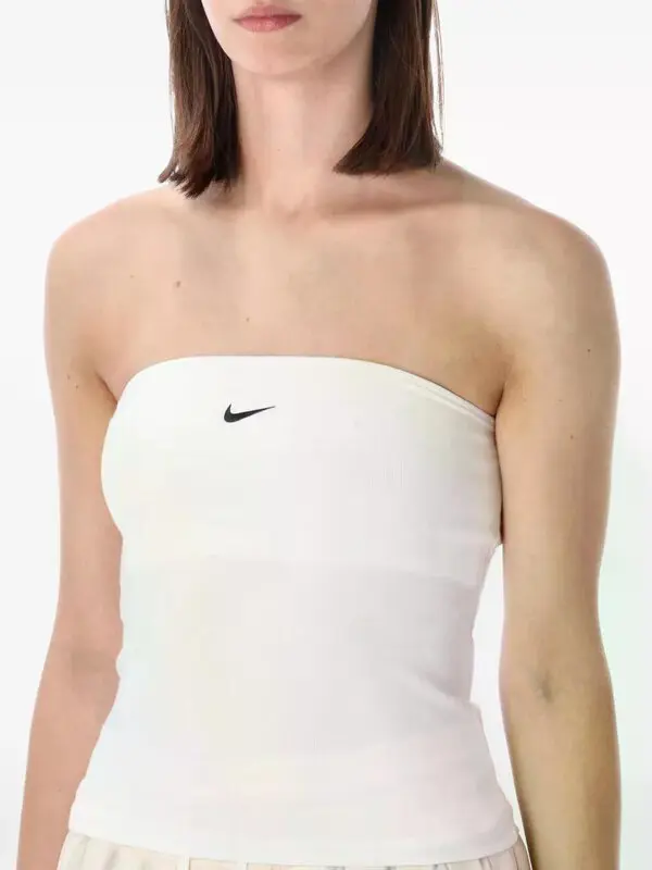 Nike Logo-embroidered Bandeau Top