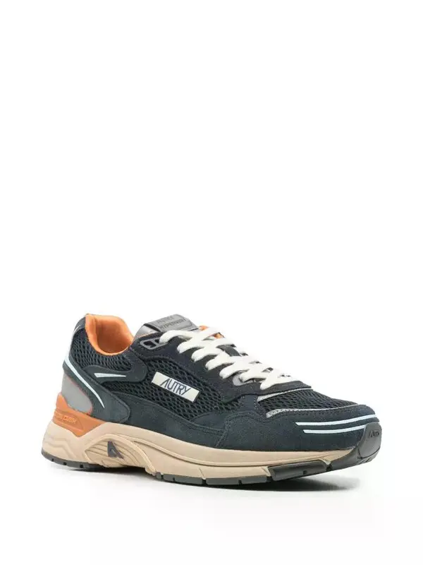 AUTRY Hyperway Panelled Suede Sneakers - Blue