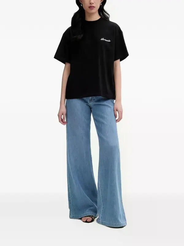 LA MANIA Carena Logo-embroidered T-shirt