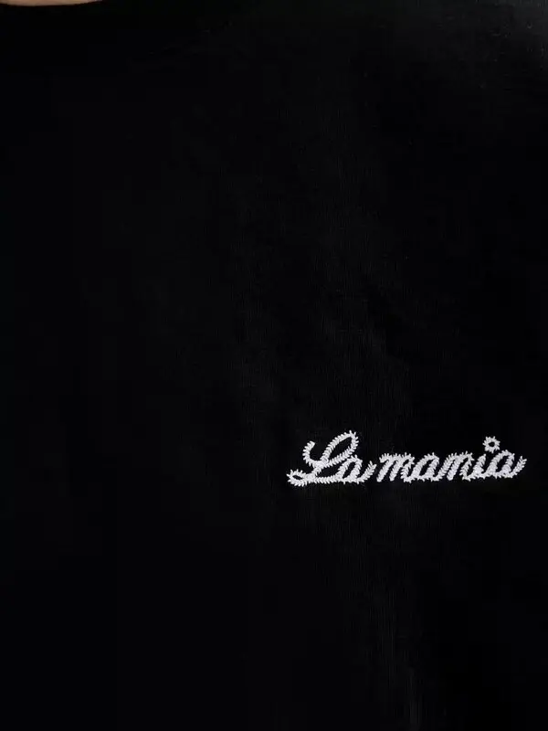 LA MANIA Carena Logo-embroidered T-shirt