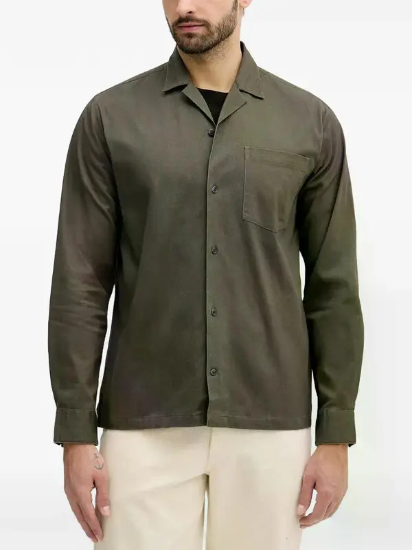 LINDBERGH Patch-pocket Notched-collar Shirt
