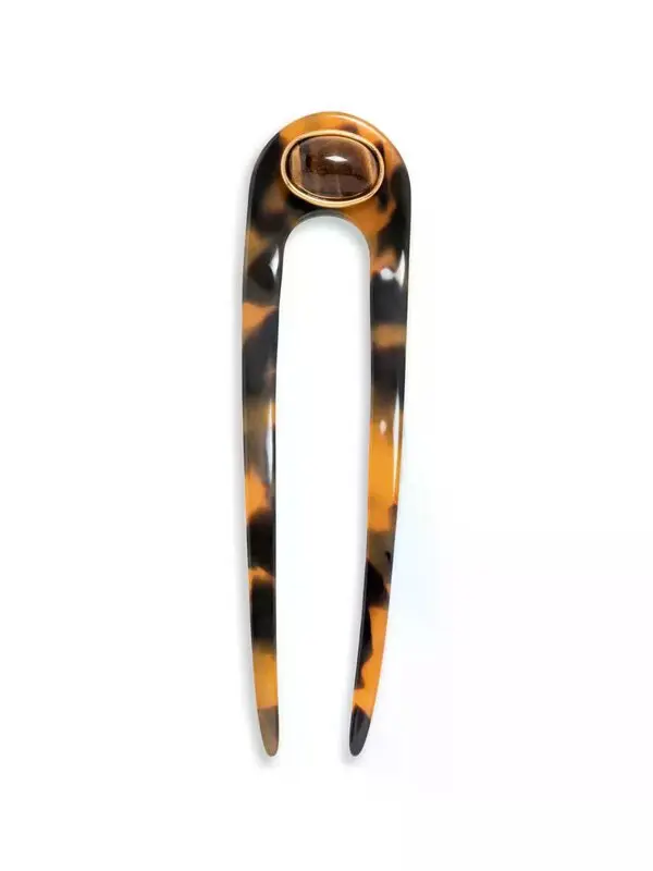 JENNIFER BEHR Elena Tortoiseshell-effect Hair Pin - Brown
