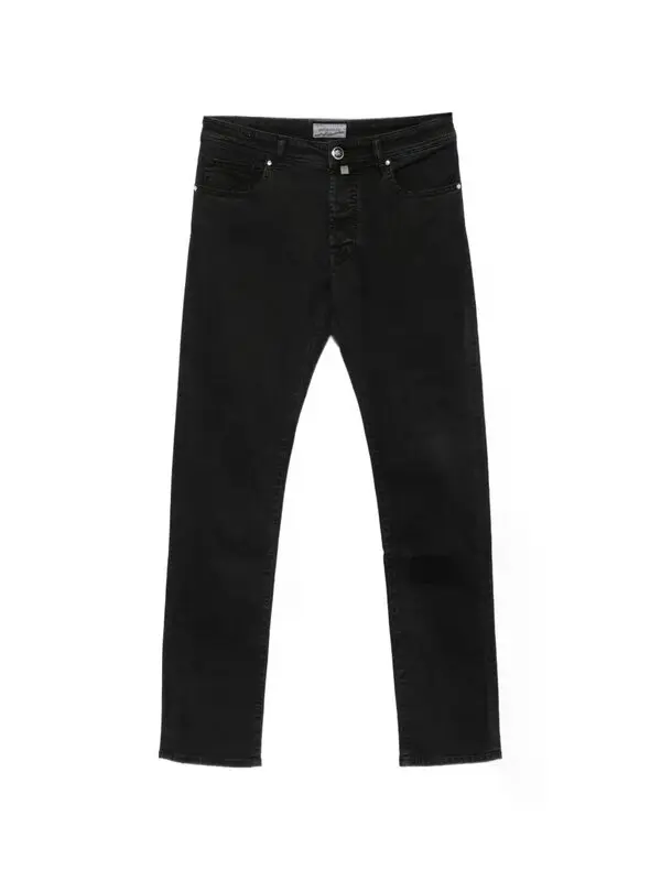 JACOB COHЁN Logo-patch Slim-fit Jeans