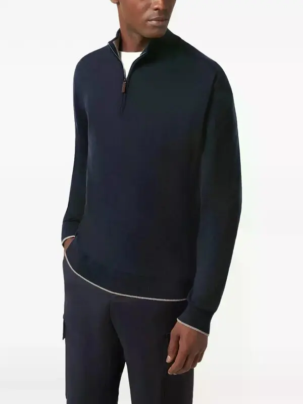 Paul & Shark Piuma Half-zip Sweater - Blue