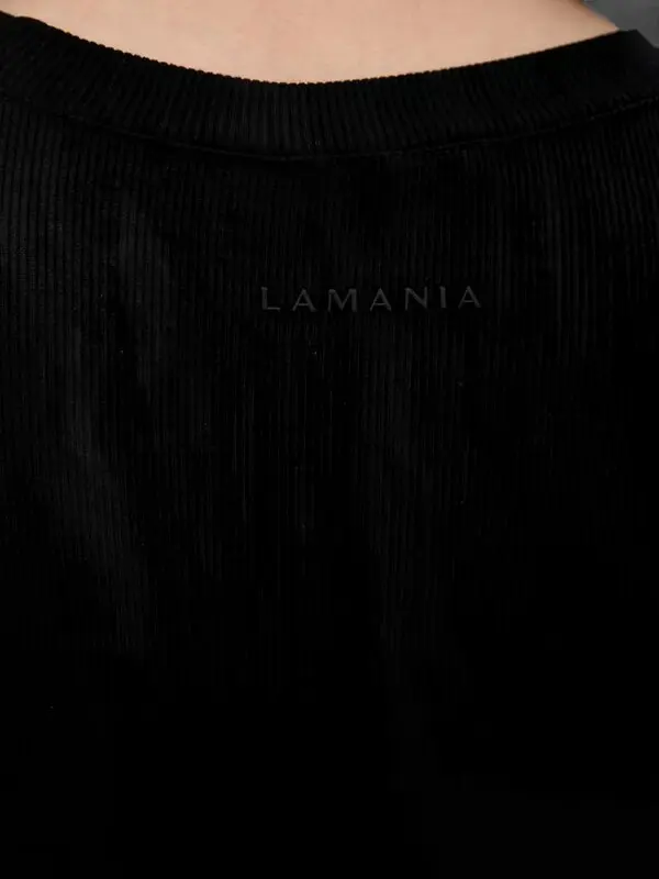 LA MANIA Faith Ribbed-knit Mini Dress